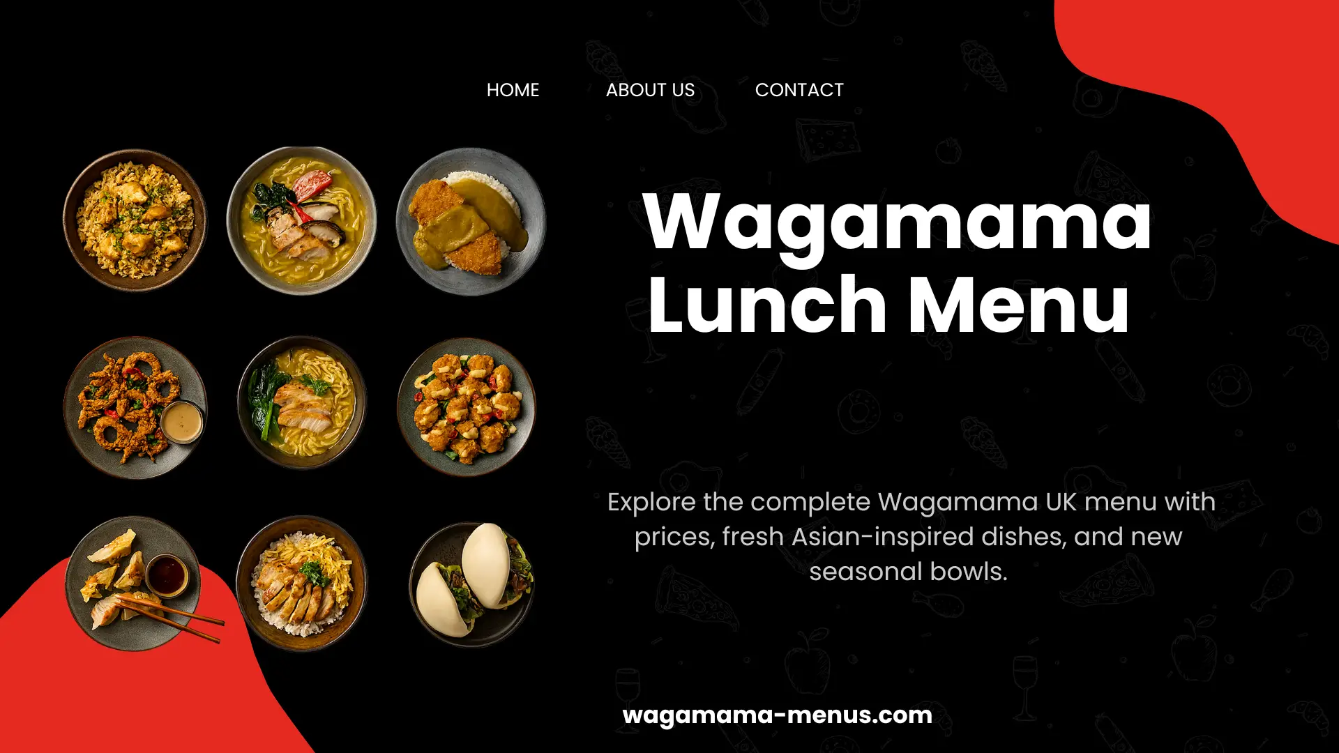 Wagamama Lunch Options | Noodles, Bowls & Light Meals